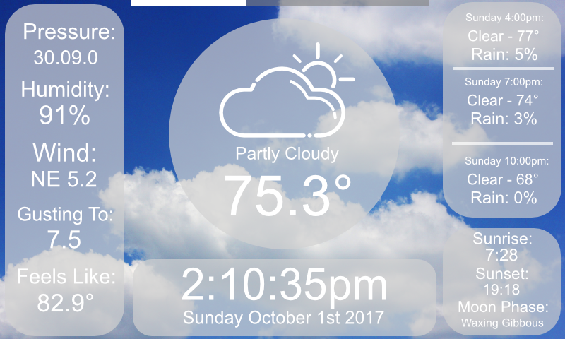 Suggestion for the UI for PiClock2 · Issue #86 · n0bel/PiClock · GitHub