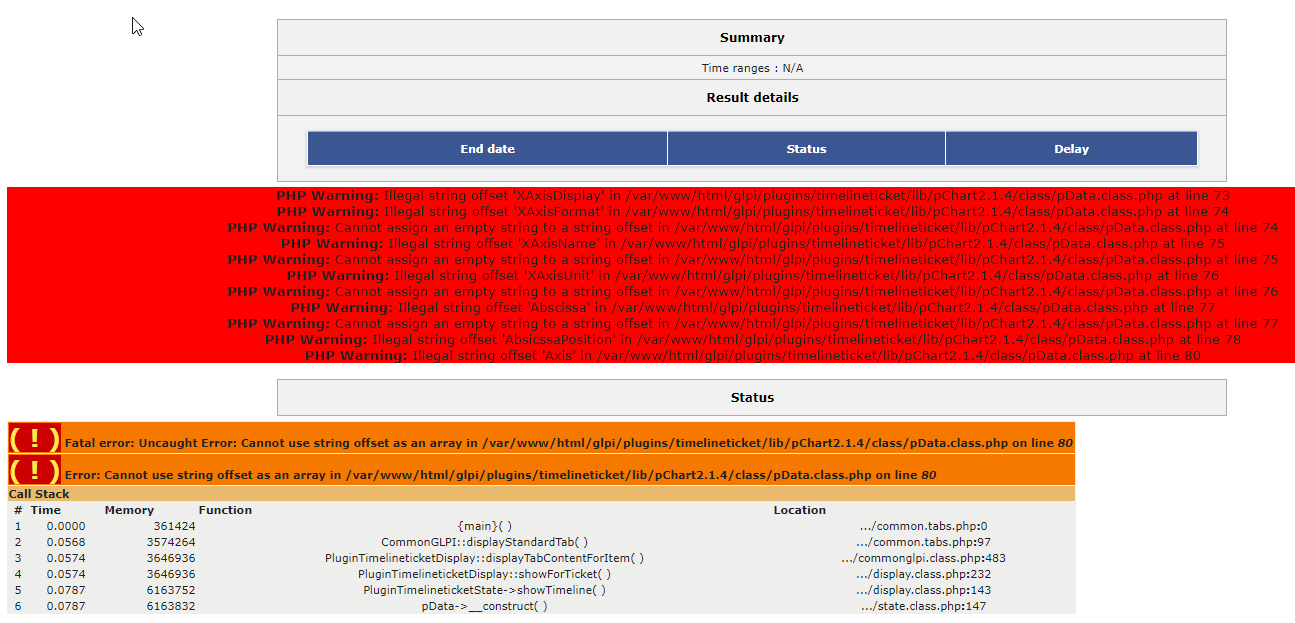 Plugin throwing PHP error · Issue #7 · pluginsGLPI/timelineticket · GitHub