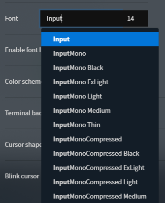 Font not respected with xterm · Issue #661 · Eugeny/tabby · GitHub