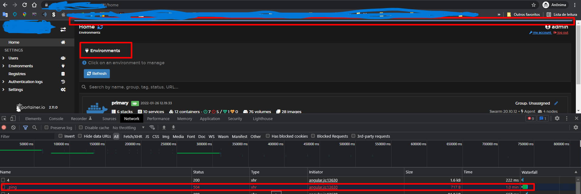 Slow To Access Dashboard · Issue 6482 · Portainerportainer · Github