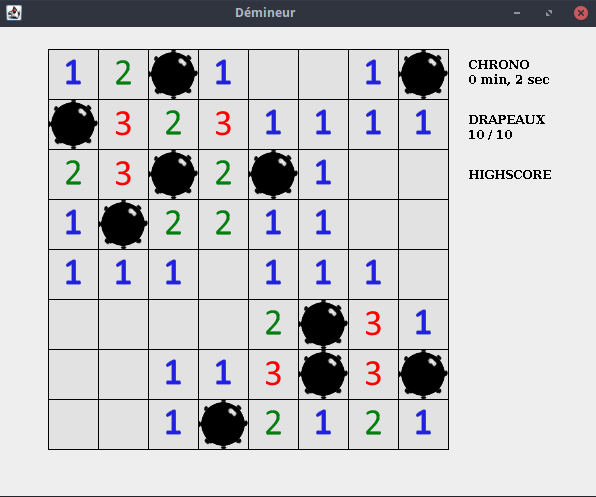 GitHub - Little-Bro/Demineur: Démineur en java.