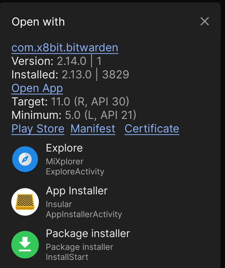 Unable to install on grapheneOS phone · Issue #1612 · bitwarden/mobile · GitHub