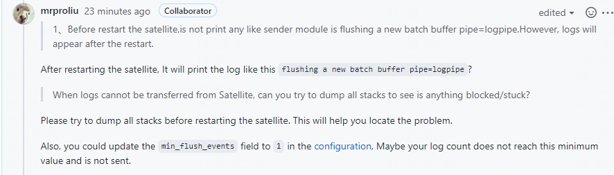 Skywalking - Satellite collecting logs to OAP failed · apache skywalking · Discussion #9260 · GitHub
