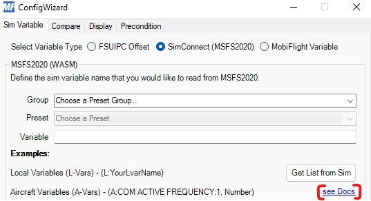 Link to SimVar docs within the ConfigWizard is broken · Issue #600 · MobiFlight/MobiFlight ...