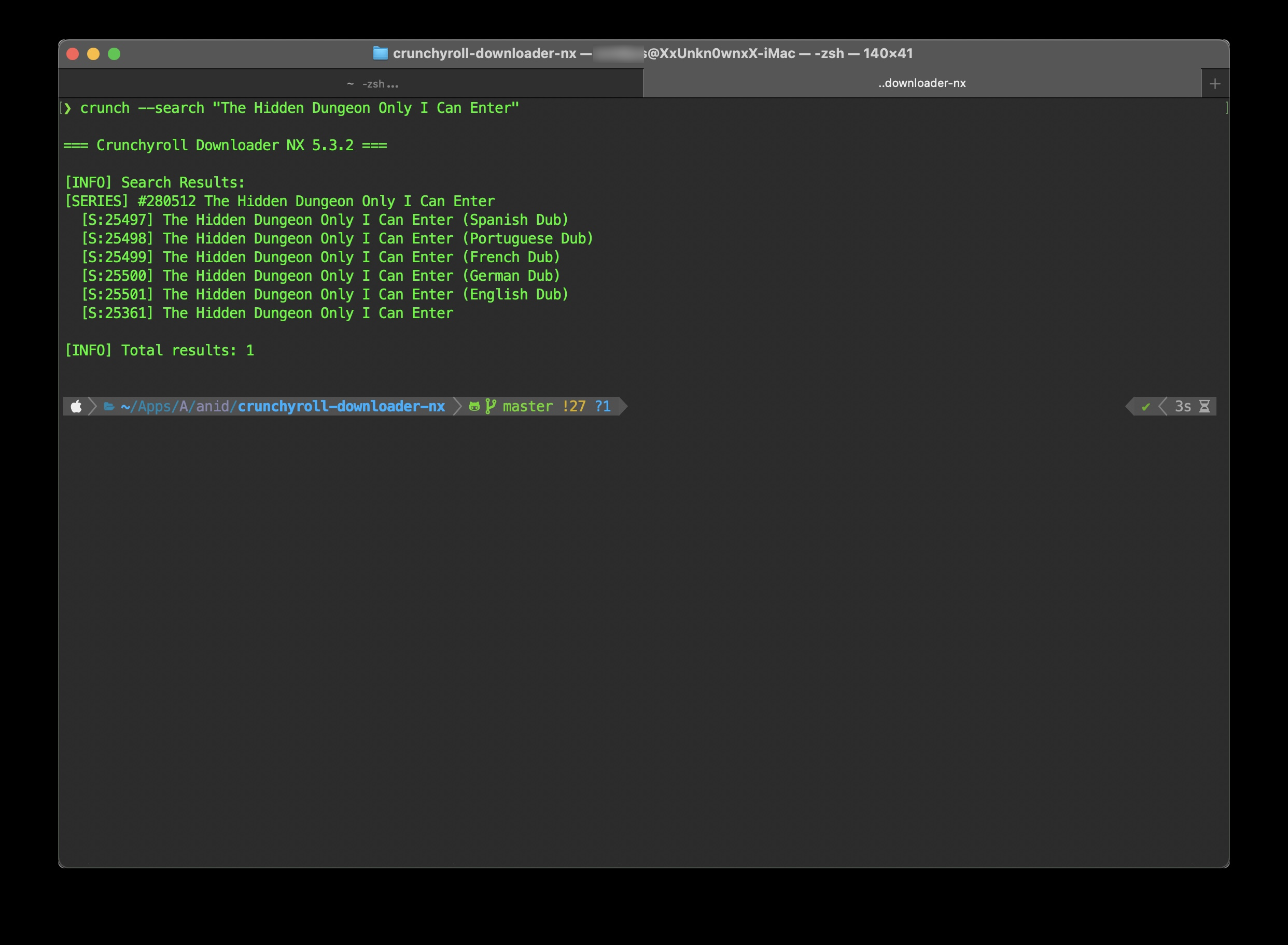 [BUG] [Funimation/Crunchy] Crunchy --novids being ignored? · Issue #175 ...