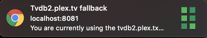 could not connect to TheTvdb.com, with reason 'ValueError("invalid literal for int() with base ...