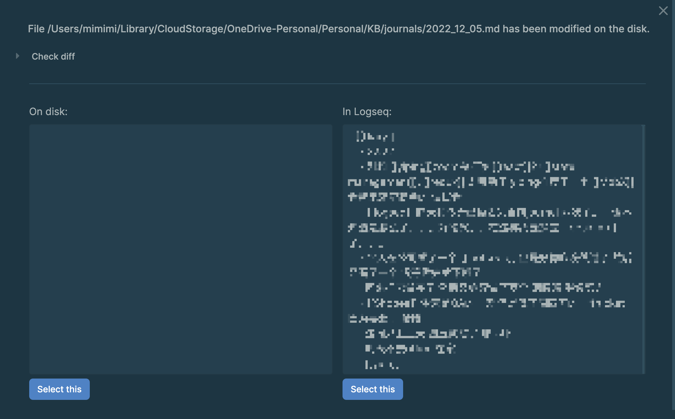 Journal page write to file fail ETIMEDOUT, sometimes content lost · Issue #7602 · logseq/logseq ...