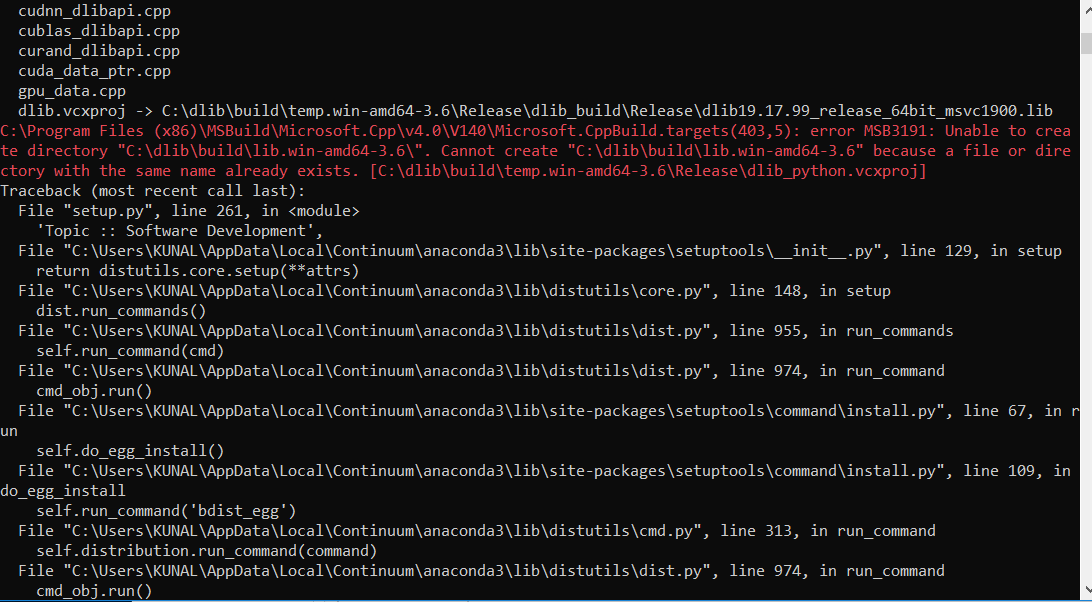Installation Error On Windows 10 · Issue 1767 · Daviskingdlib · Github