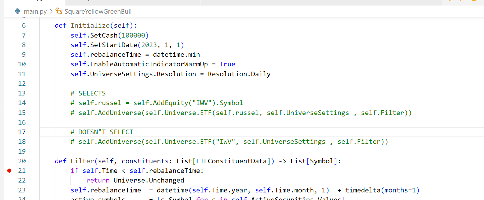Permit Universe Only Algorithms · Issue 7473 · Quantconnect Lean · Github