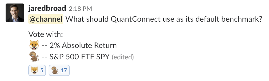 Revert Benchmark to SPY · Issue #2260 · QuantConnect/Lean · GitHub