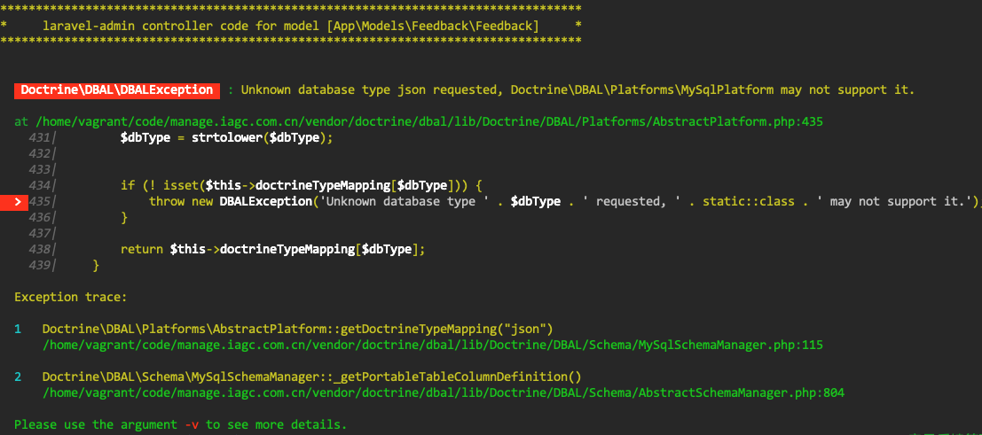 admin:make 方法不支持 json 字段吗？ · Issue #3664 · z-song/laravel-admin · GitHub