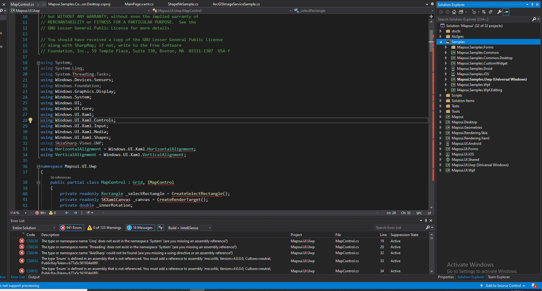 A Project With An Output Type Of Class Library Cannot Be Started Directly · Issue 910 · Mapsui