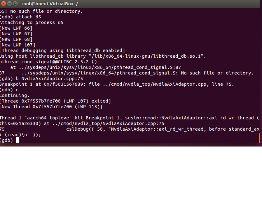 Debugging virtual platform with gdb · Issue #11 · nvdla/vp · GitHub