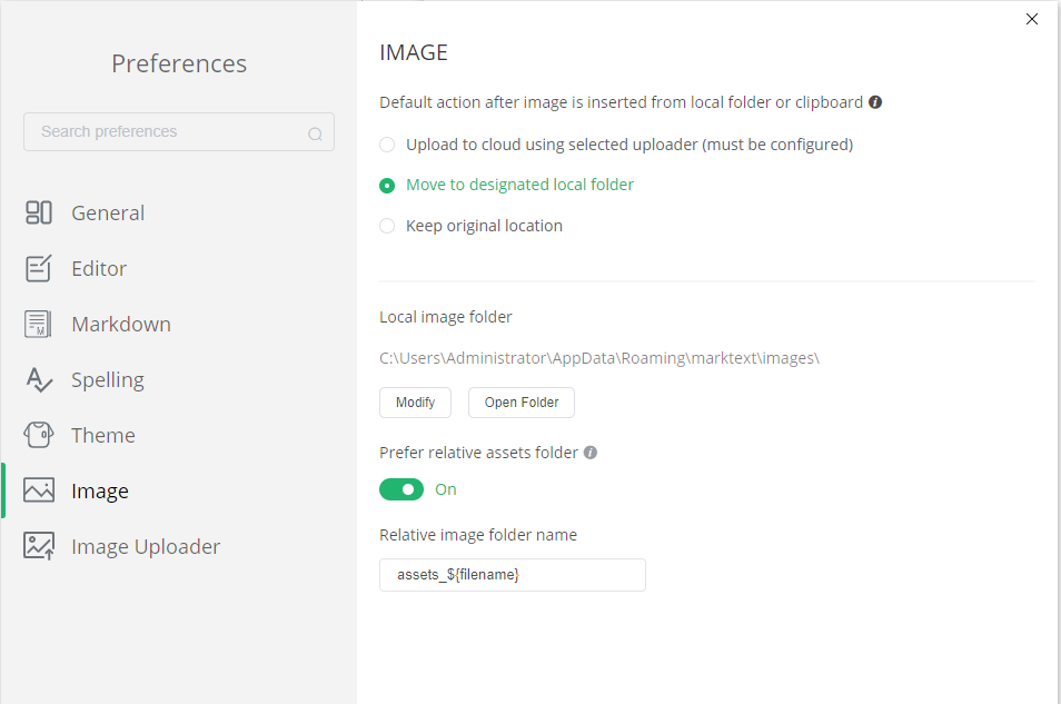Relative Image path still don't work as expected · Issue #2977 · marktext/marktext · GitHub