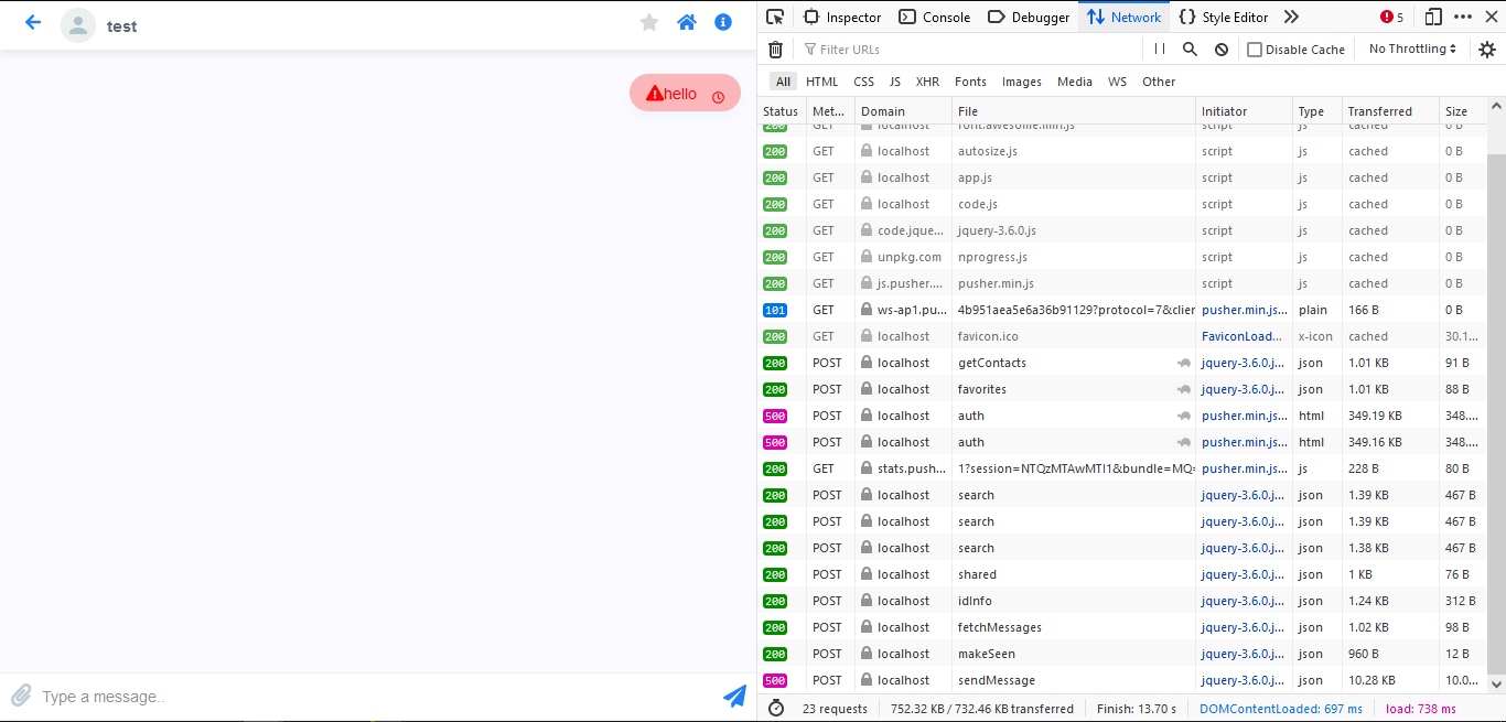 Chatify only show static page · Issue #124 · munafio/chatify · GitHub