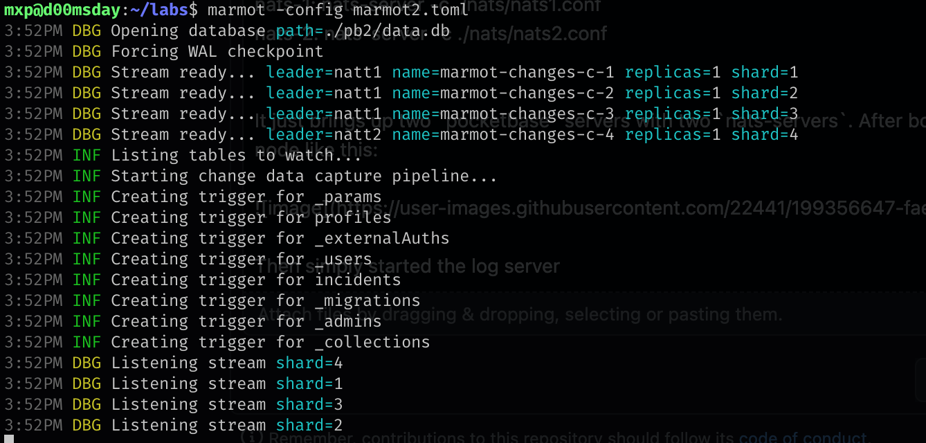 How to get first snapshot to work · Issue #32 · maxpert/marmot · GitHub