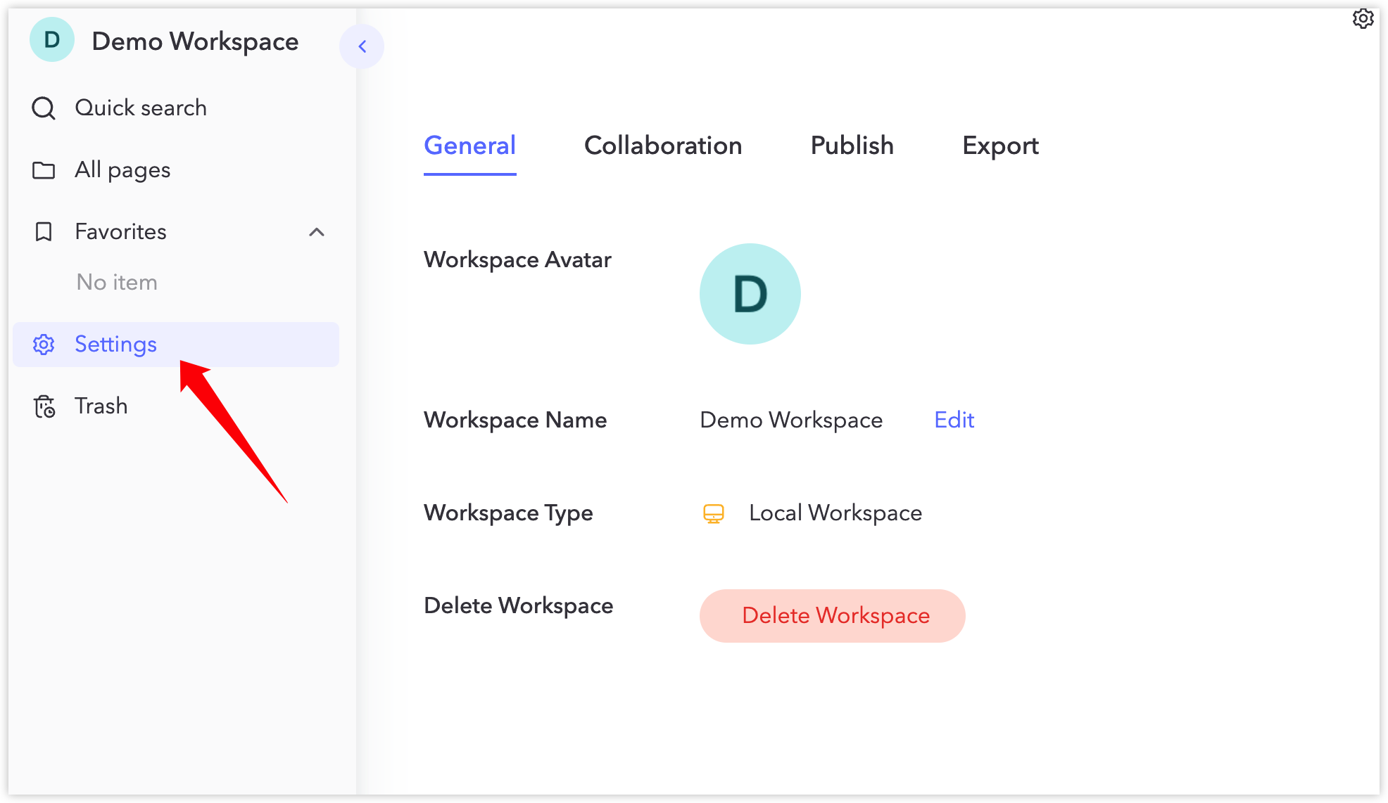 Need to change "Settings" to "Workspace Settings" · Issue #1129 · toeverything/AFFiNE · GitHub