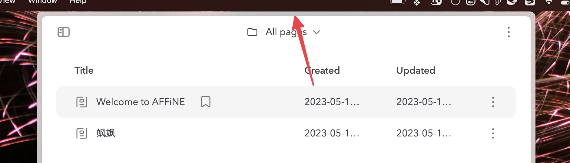 The layout of the top buttons is disorganized for deleted pages · Issue #2387 · toeverything ...