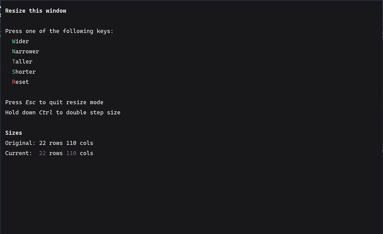 Resize mode does not work · Issue #4889 · kovidgoyal/kitty · GitHub
