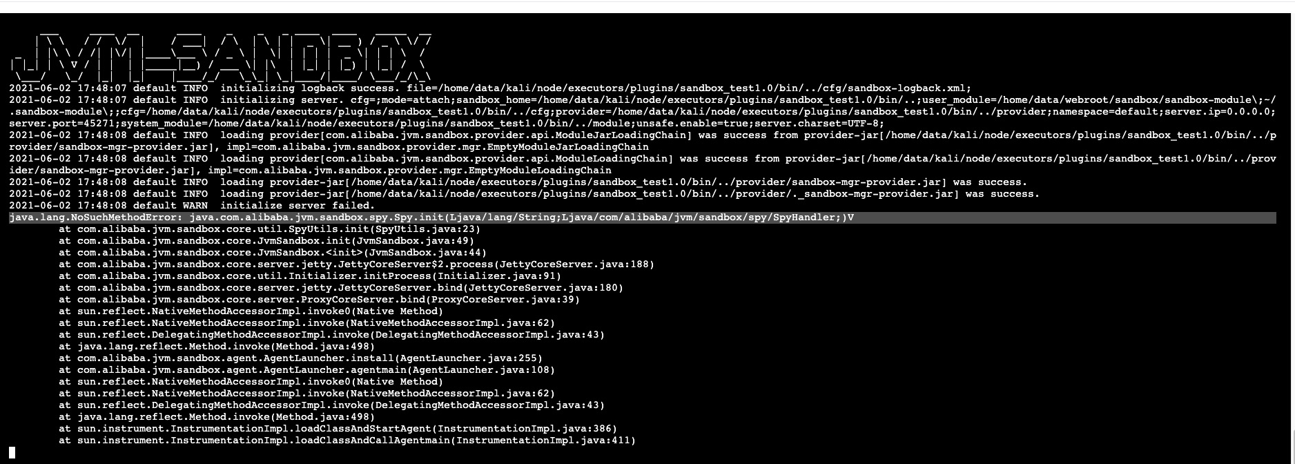 启动sandbox时，Spy.init()方法提示NoSuchMethodError · Issue #326 · alibaba/jvm-sandbox · GitHub