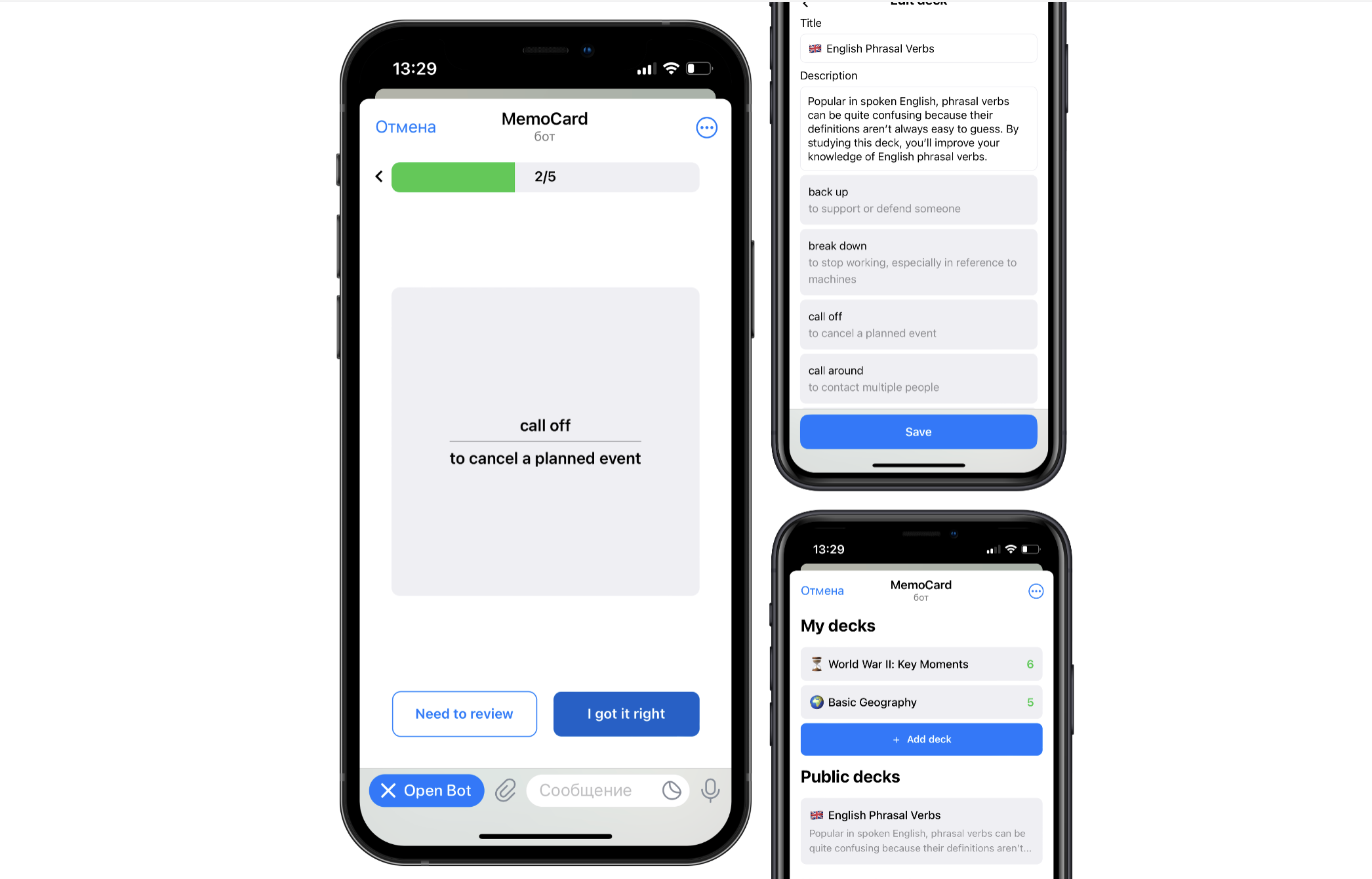 GitHub - hypeworld/Tg-memo-card: Improve your memory with spaced ...