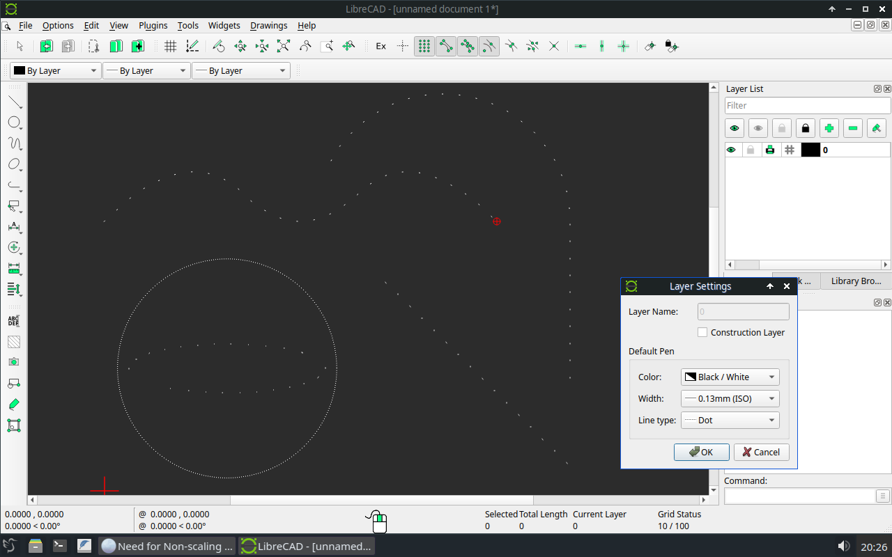 Circle and Ellipse has issues with different line types · Issue #1657 · LibreCAD/LibreCAD · GitHub