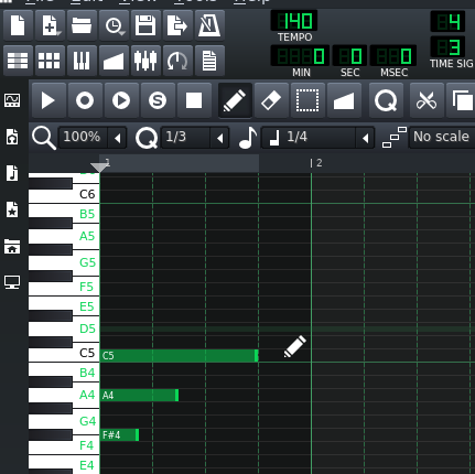 No visual diffeence of the piano-roll-grid in 1/4, 1/2 & 1/1 · Issue #5363 · LMMS/lmms · GitHub