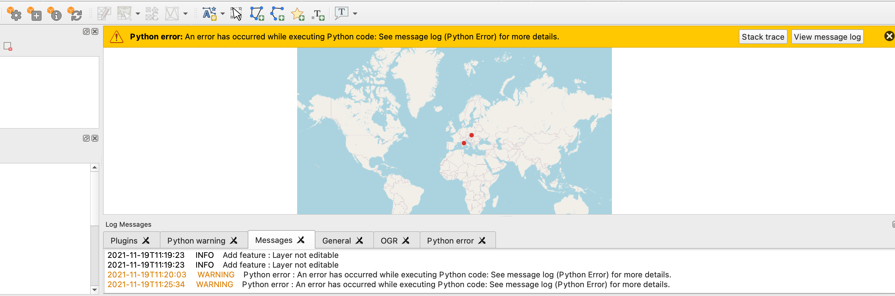 Unhandled situation when user does not have a write permission · Issue #313 · MerginMaps/qgis ...