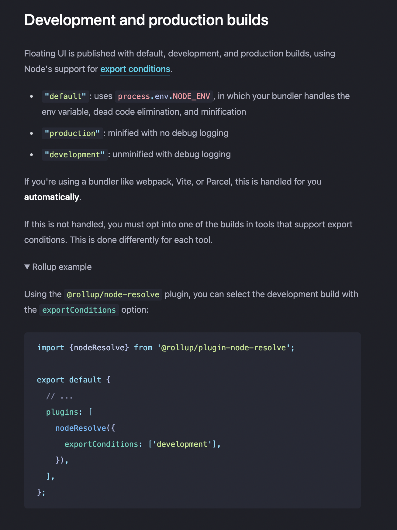 Hitting Processenv Variable After Rollup Build · Issue 1575 · Floating Uifloating Ui · Github