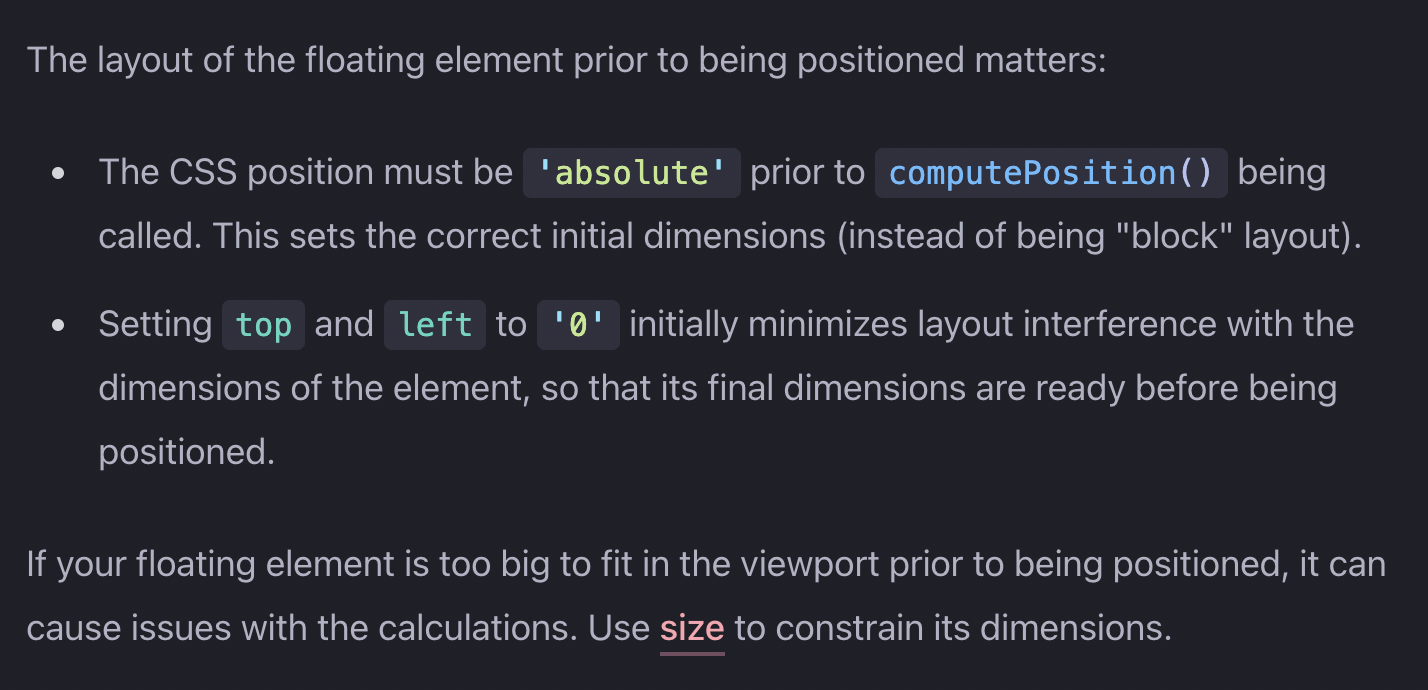 Placement fallback "bottom" doesn't work if fallback list contains ...