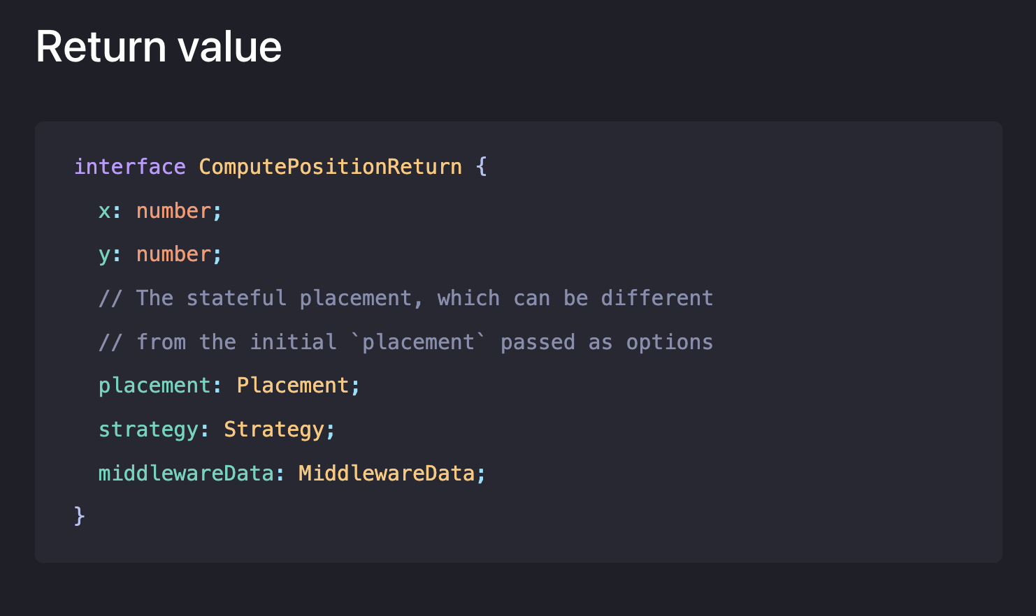 Know Which Side Is Used Specifically With Flip · Issue 1960 · Floating Ui Floating Ui · Github