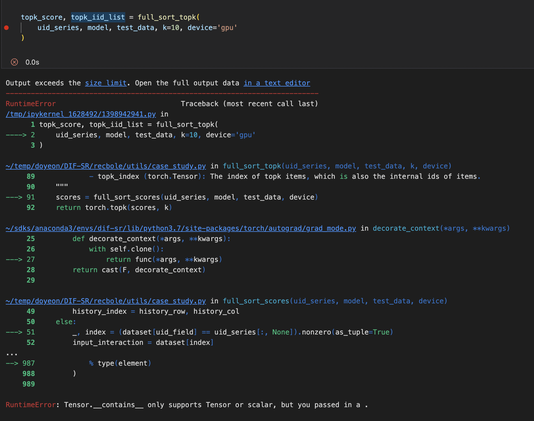 [🐛BUG] Case study code error · Issue #1693 · RUCAIBox/RecBole · GitHub