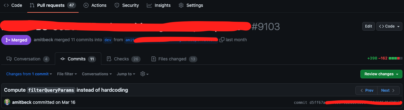 URLs of PR commits are transformed to links to the commit itself without PR context · community ...