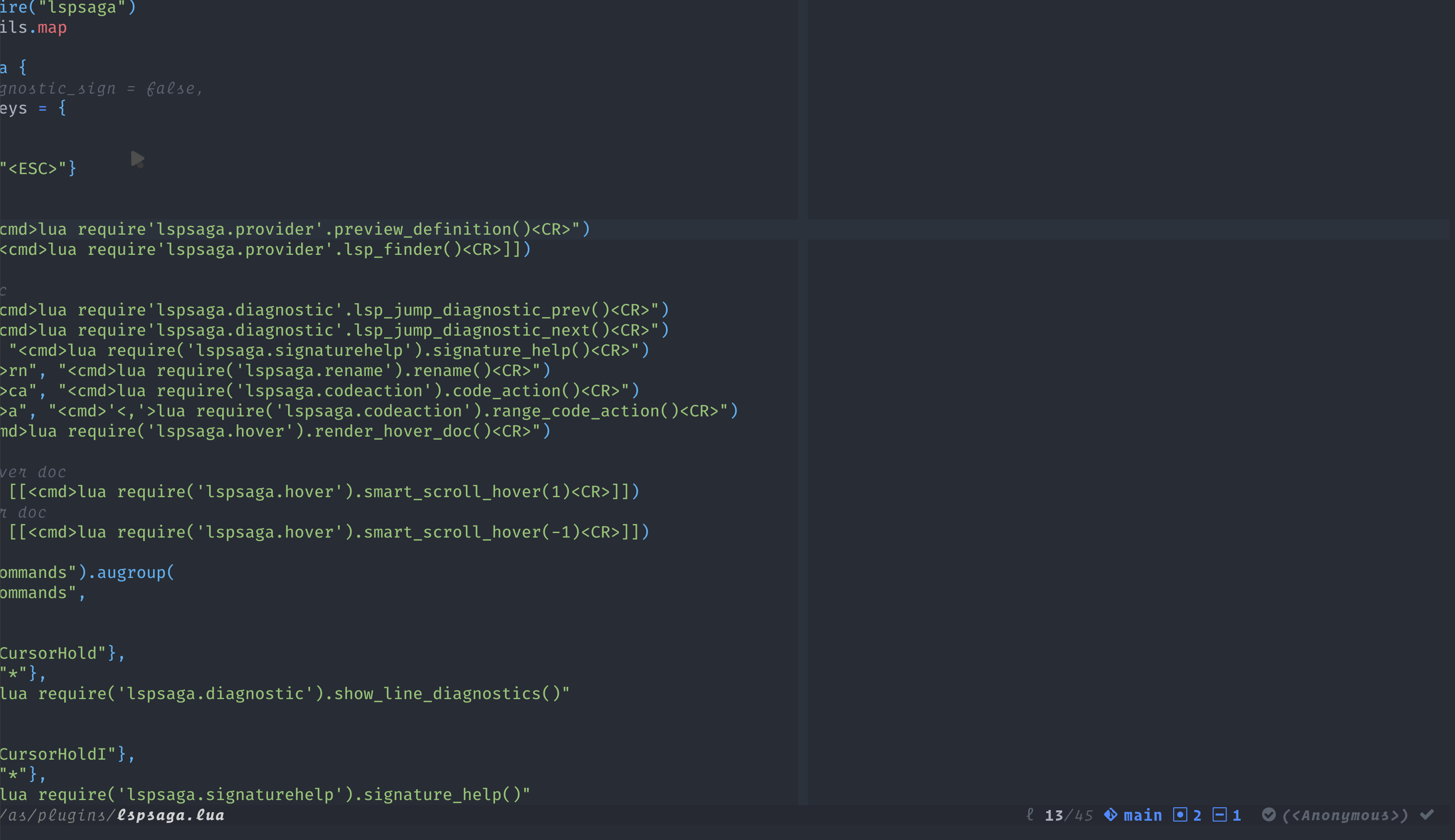 Lsp Finder throws error on open · Issue #85 · nvimdev/lspsaga.nvim · GitHub