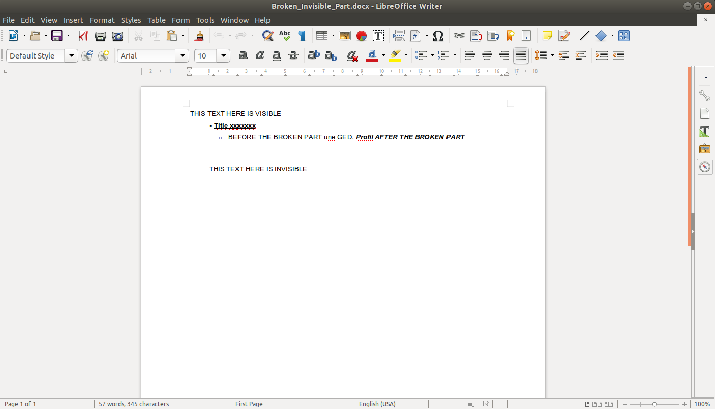 Document parsing stops unexpectedly at the opening · Issue #1159 ...