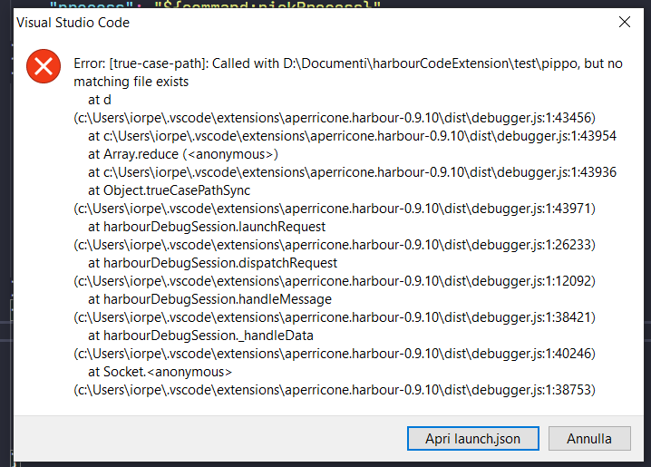 debugger crash on 0.9.10 · Issue #52 · APerricone/harbourCodeExtension · GitHub