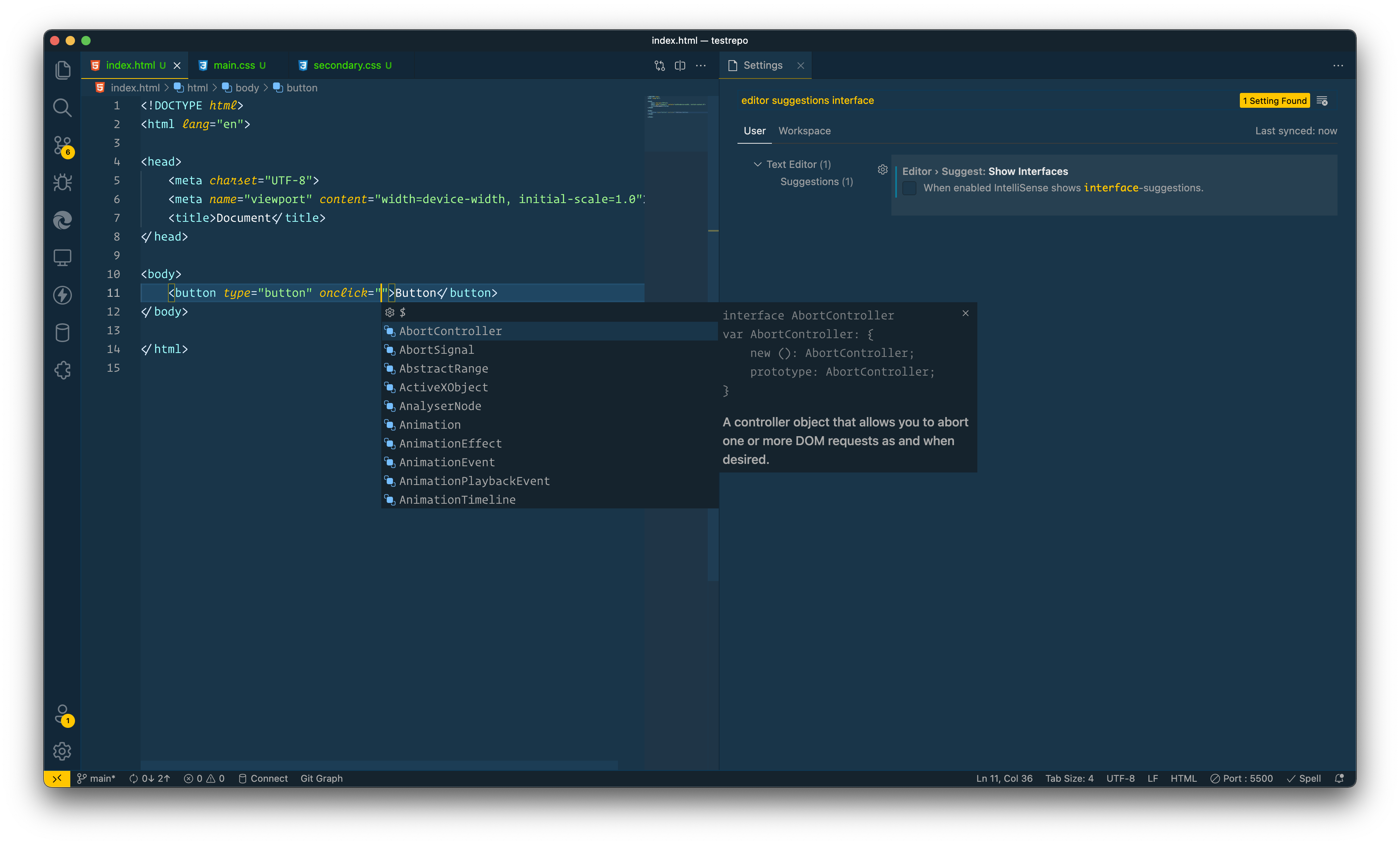editor suggestions interface, variables, and properties are mixed up ...