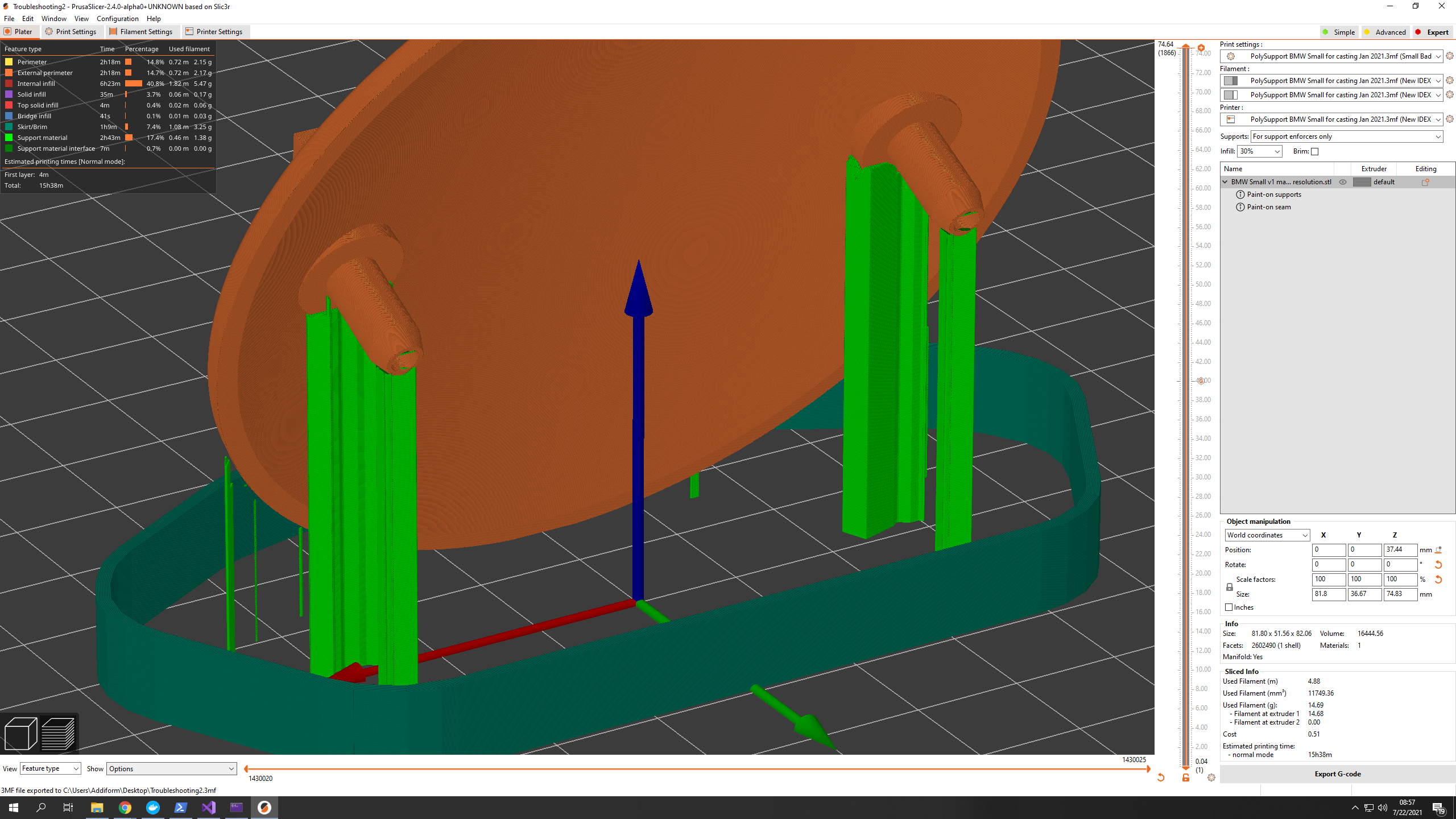 Some FDM supports fail to generate due to wrongly-translated enforcer ...