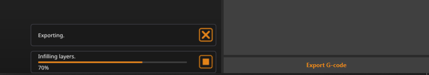 Export G-code sidebar button is immediately enabled, before slicing ...
