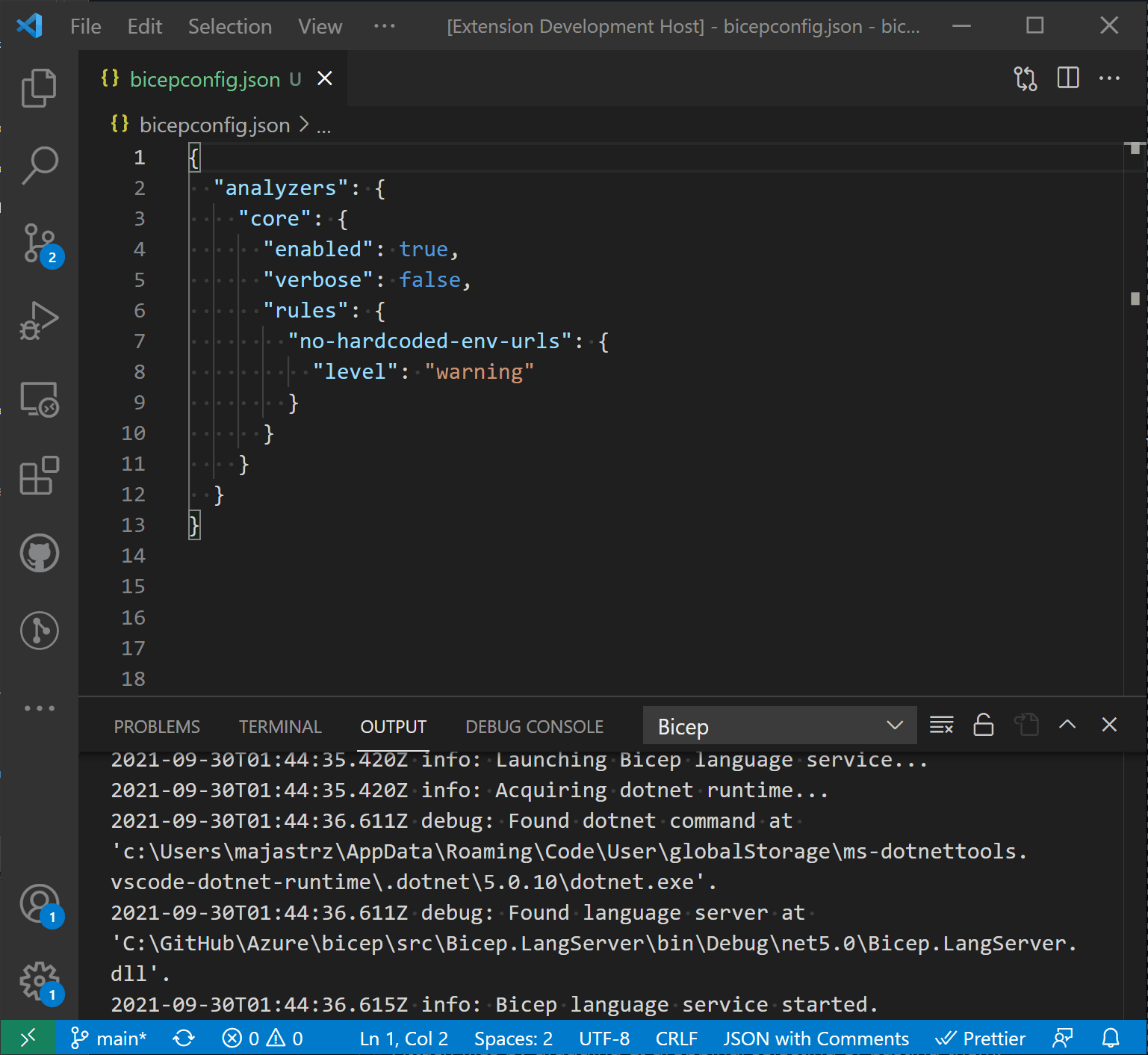 Bicepconfigjson Schema Doesnt Specify Descriptions For All Elements · Issue 4685 · Azure