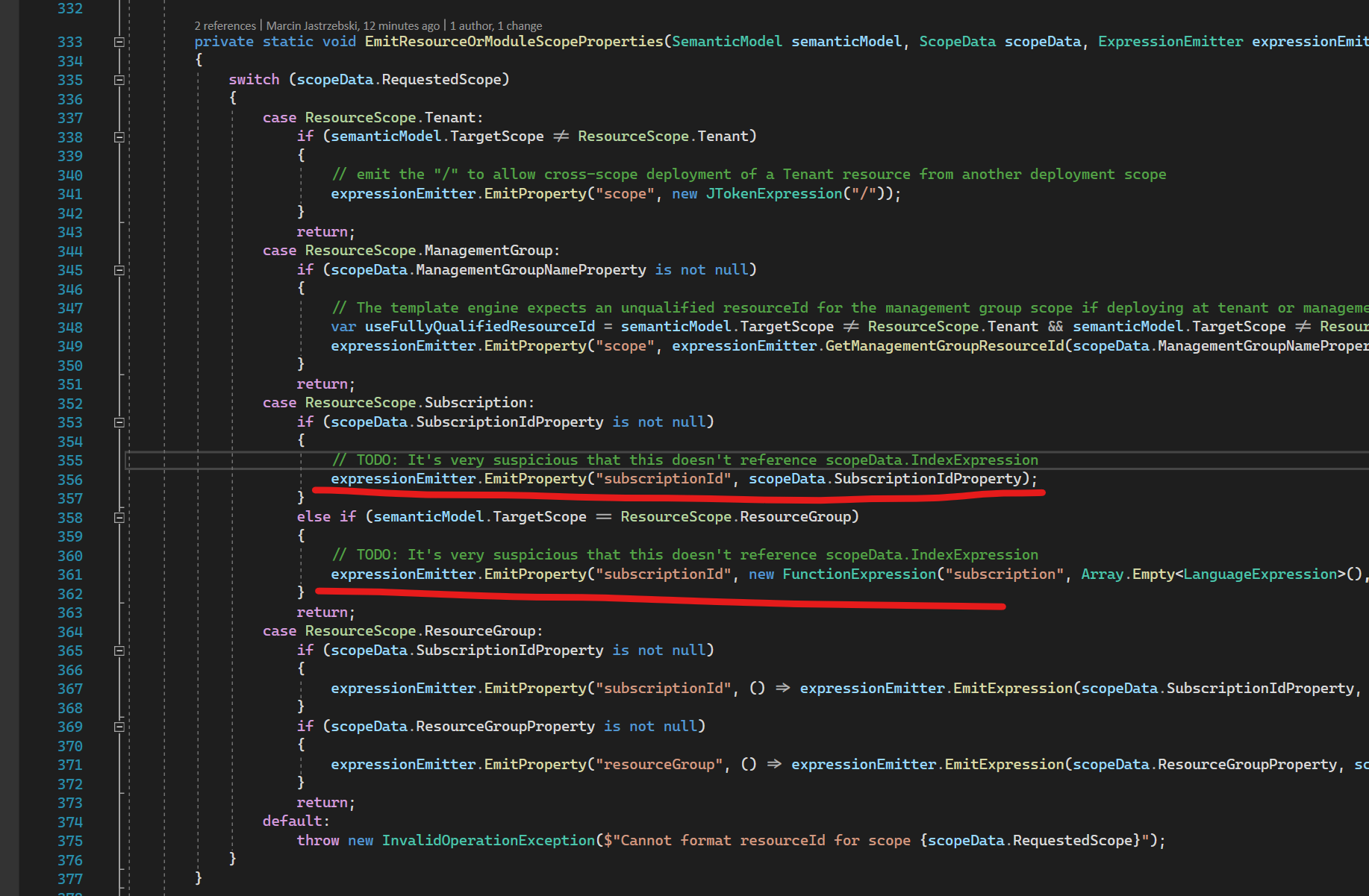 Inconsistent index pattern in ScopeHelper · Issue #6182 · Azure/bicep · GitHub