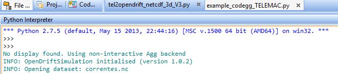 Running example codegg with Telemac 3D currents field · Issue #60 · OpenDrift/opendrift · GitHub