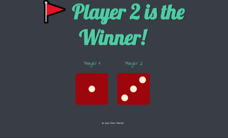 GitHub - ChrisDarnell/Dice-Game: Javascript/HTML/CSS Dice Game