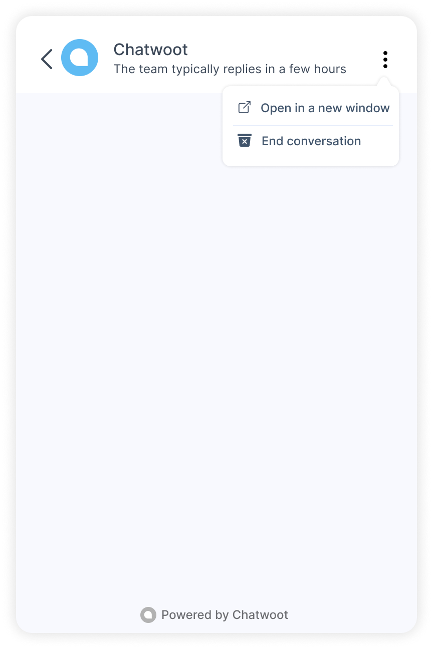 End conversation from chat widget · Issue #2828 · chatwoot/chatwoot · GitHub