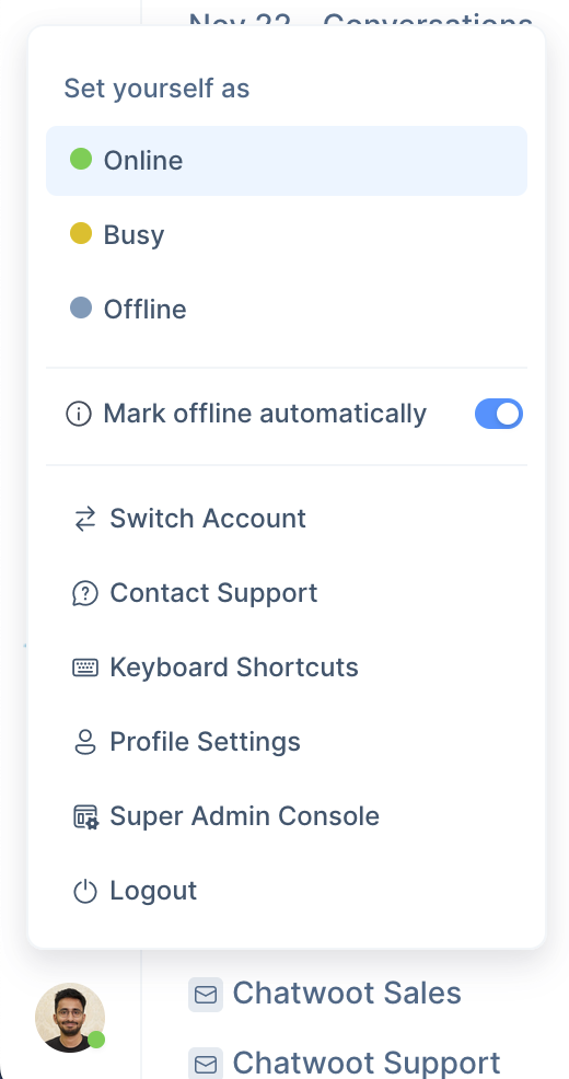 Safari Auto-Away · Issue #5076 · chatwoot/chatwoot · GitHub