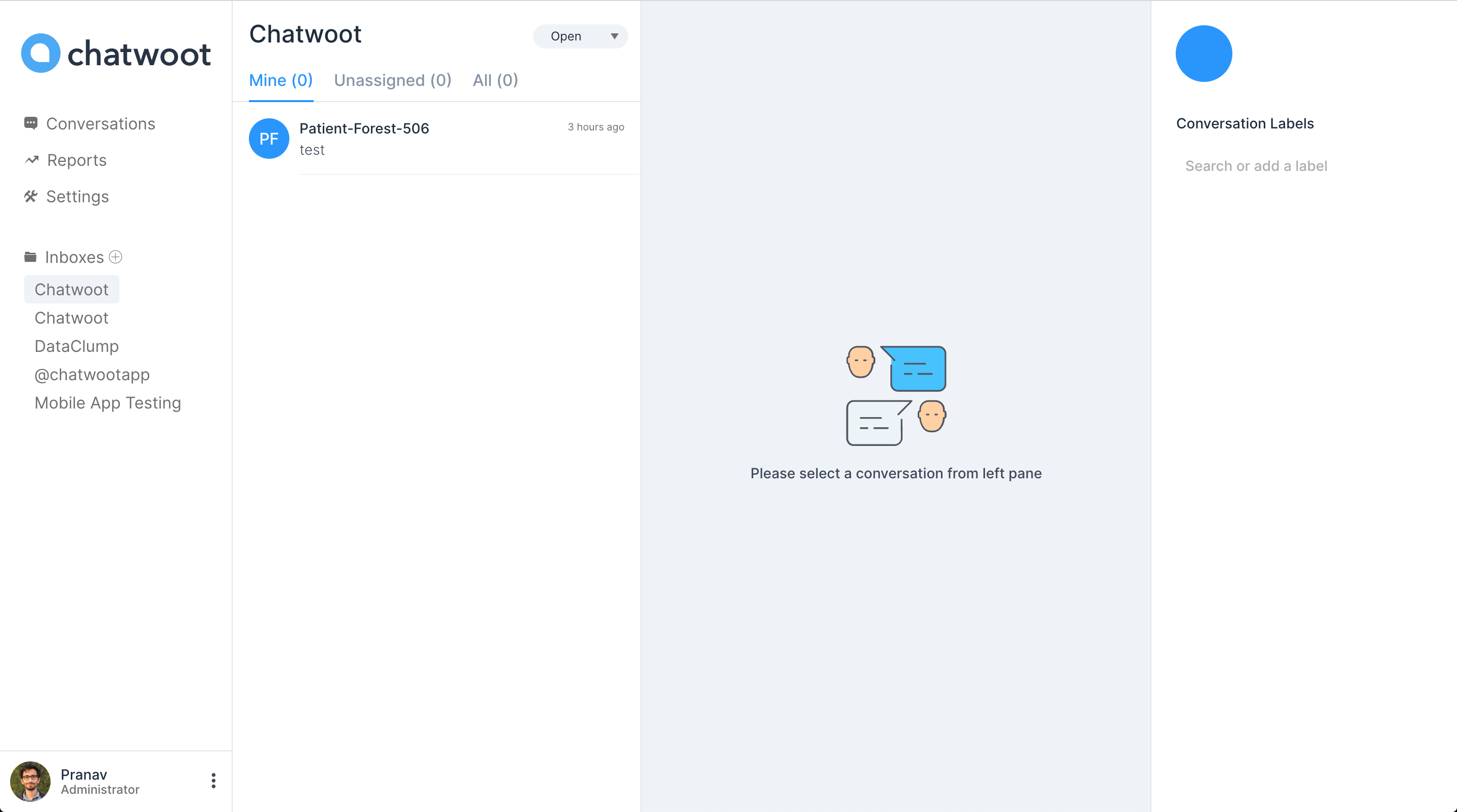 Bug: Hide contact panel when user switches the inboxes · Issue #517 · chatwoot/chatwoot · GitHub