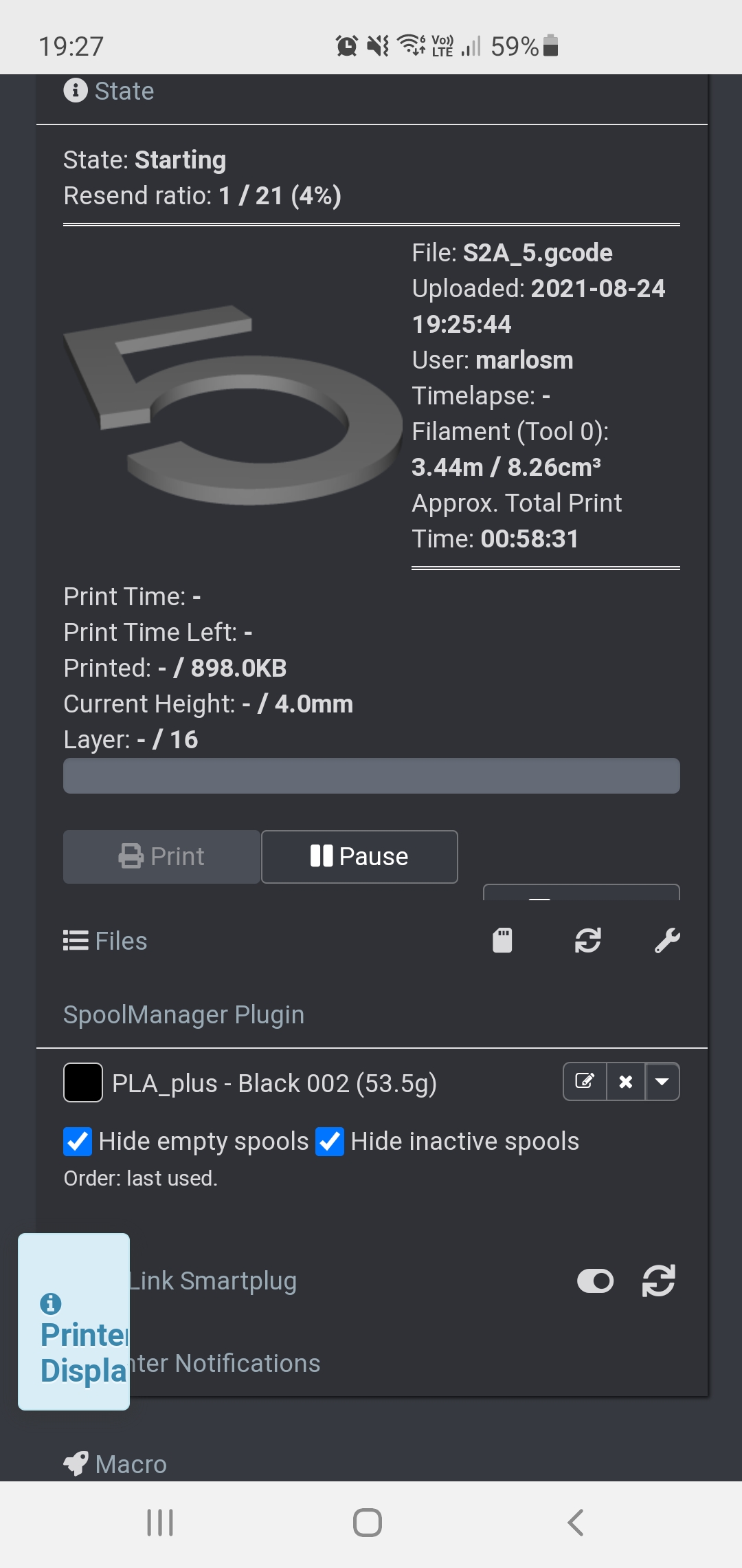 Layout misaligned when using UI Customizer · Issue #5 · j7126/OctoPrint-InlineConfirm · GitHub