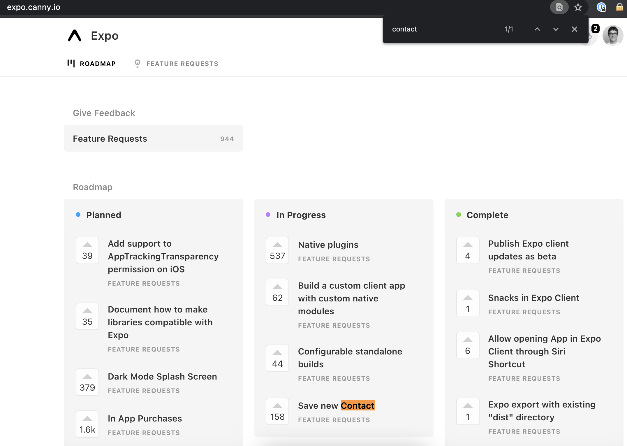 [Feature] `expo-contacts` Add support for Contact Picker · Issue #2645 ...