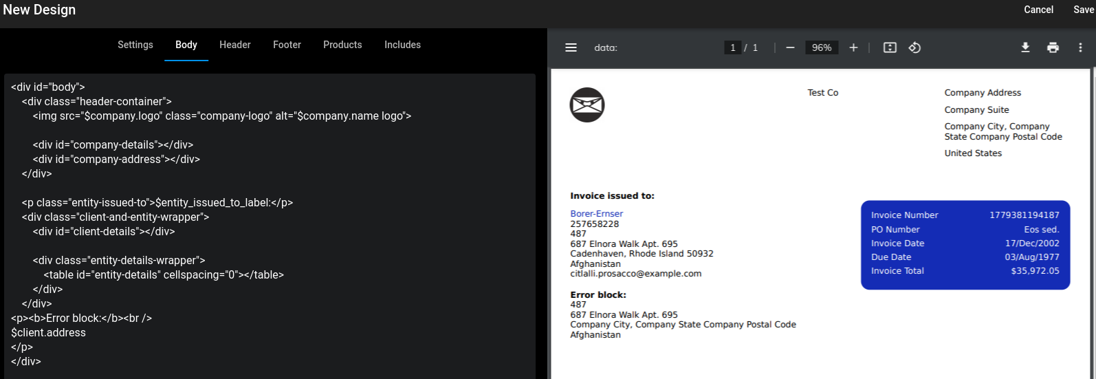 v5 Bug in $client.address · Issue #5034 · invoiceninja/invoiceninja · GitHub
