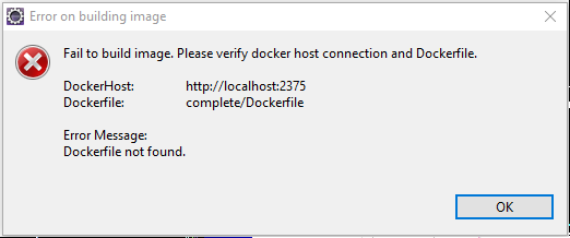 [Eclispe] publish to Web App for Containers.. option still exists when there is no Dockerfile ...